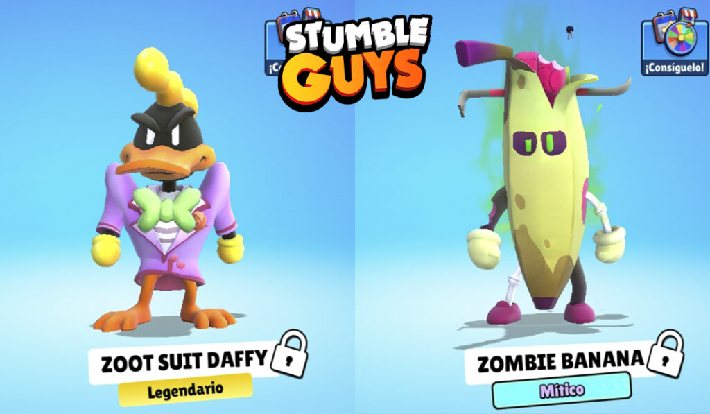 Skins de Stumble Guys: tipos y rarezas